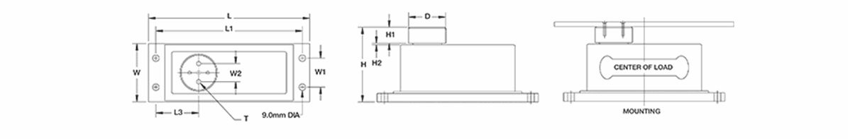 VPG Tedea-Huntleigh 240 Fluid Damped, Single Point Load Cell