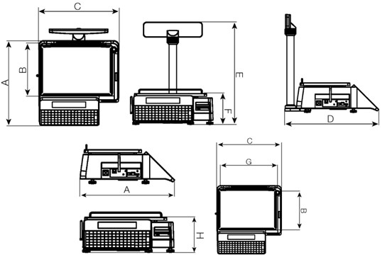 Astra II Price Computing Electronic System Scale Printer Astra II Price Computing Electronic System Scale Printer