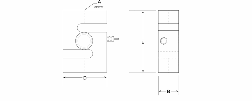 VPG Tedea-Huntleigh 620 Stainless Steel, S-Beam Load Cell