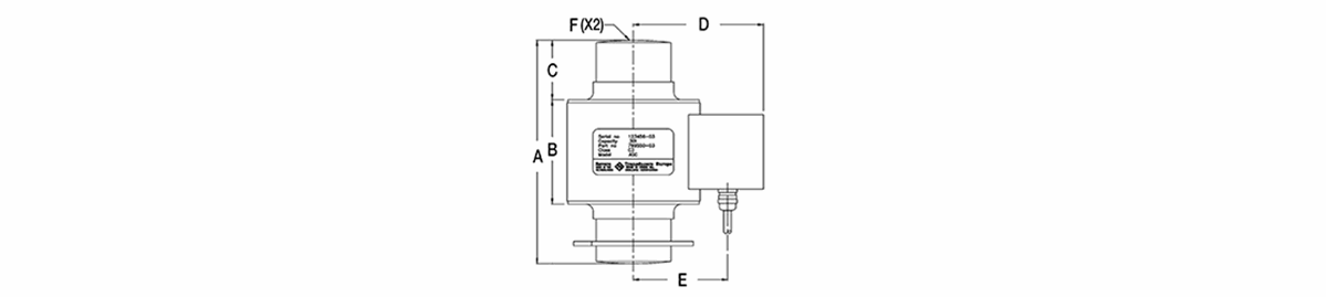VPG Revere ASC Stainless Steel, Compression Canister Load Cell
