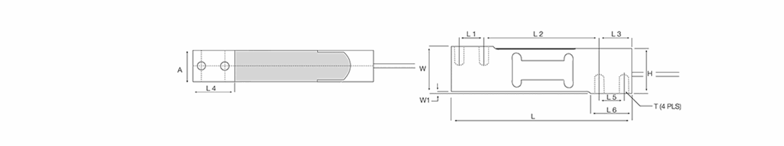VPG Tedea-Huntleigh 1042 Aluminum, Single Point Load Cell